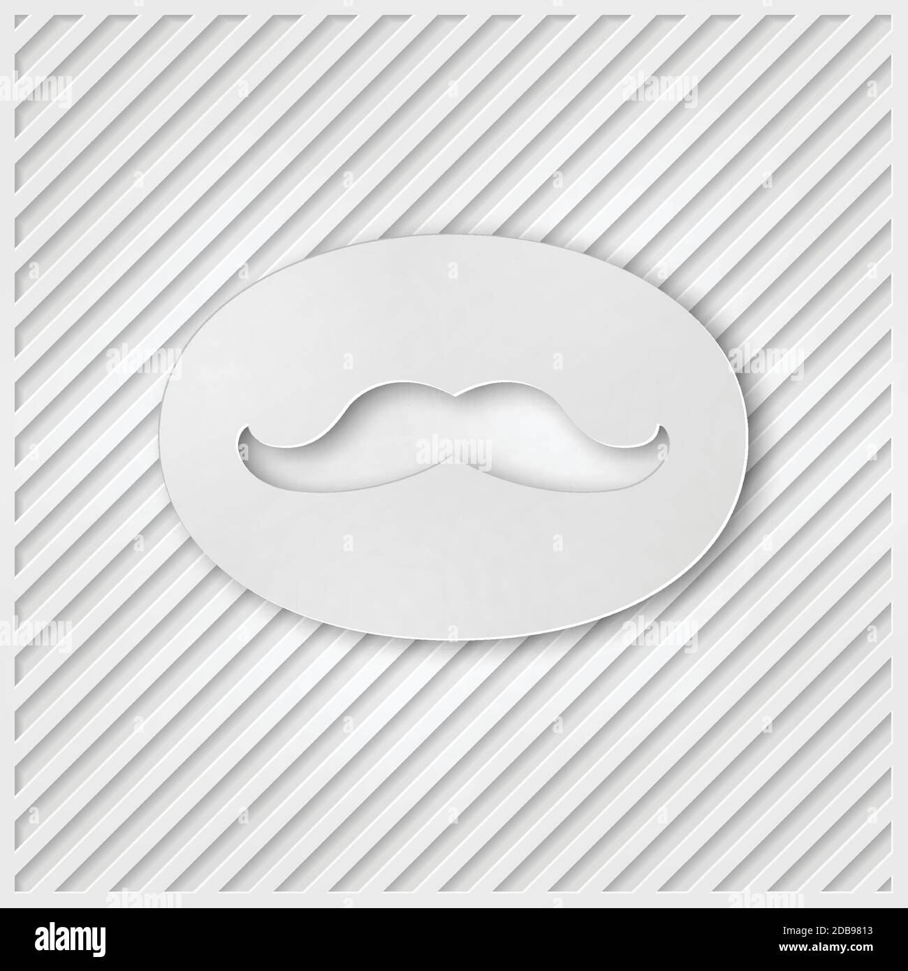 Vector mustache with shadow Stock Vector Image & Art - Alamy