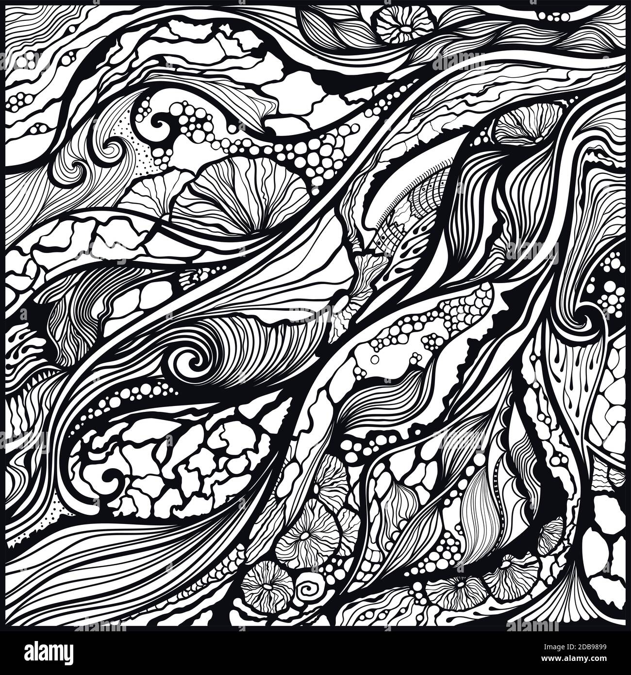 Hand drawn vector pattern Stock Vector Images - Alamy