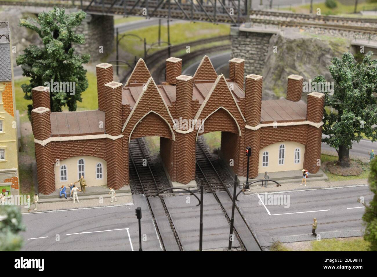 Toy city in a small size, very beautiful and realistic Stock Photo - Alamy