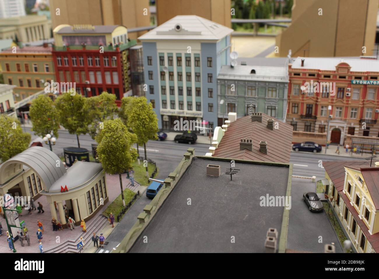 Toy city in a small size, very beautiful and realistic Stock Photo - Alamy