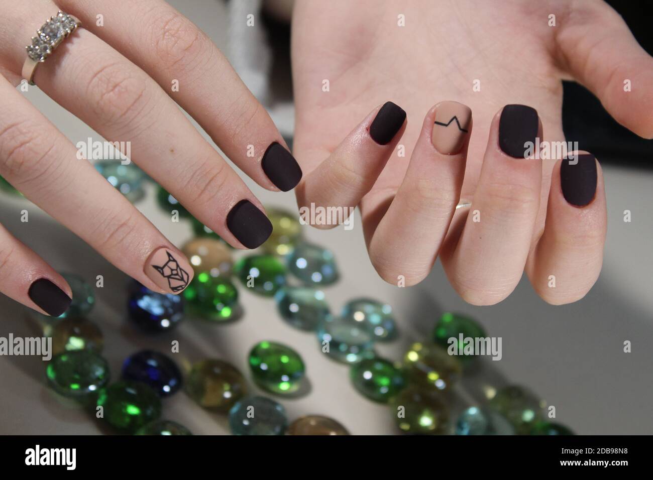 And manicure design hi-res stock photography and images - Alamy