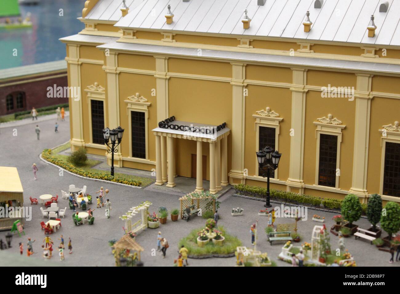 Toy city in a small size, very beautiful and realistic Stock Photo - Alamy