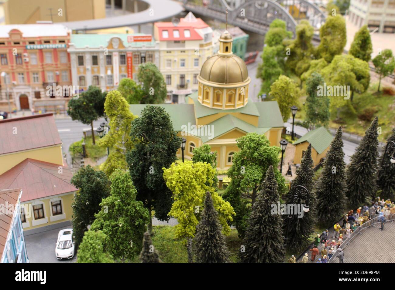 Toy city in a small size, very beautiful and realistic Stock Photo - Alamy