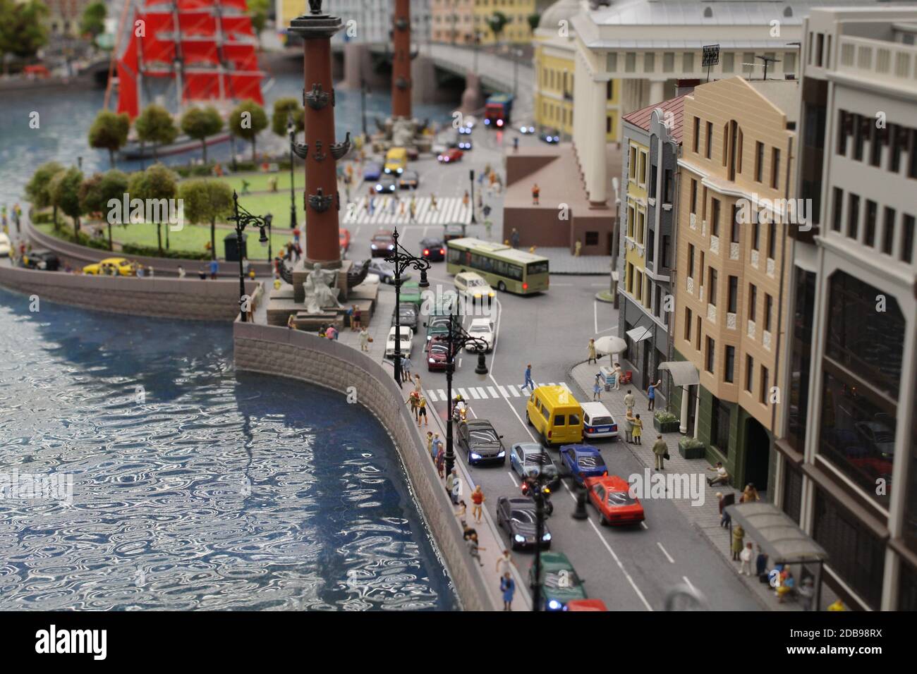 Toy city in a small size, very beautiful and realistic Stock Photo - Alamy