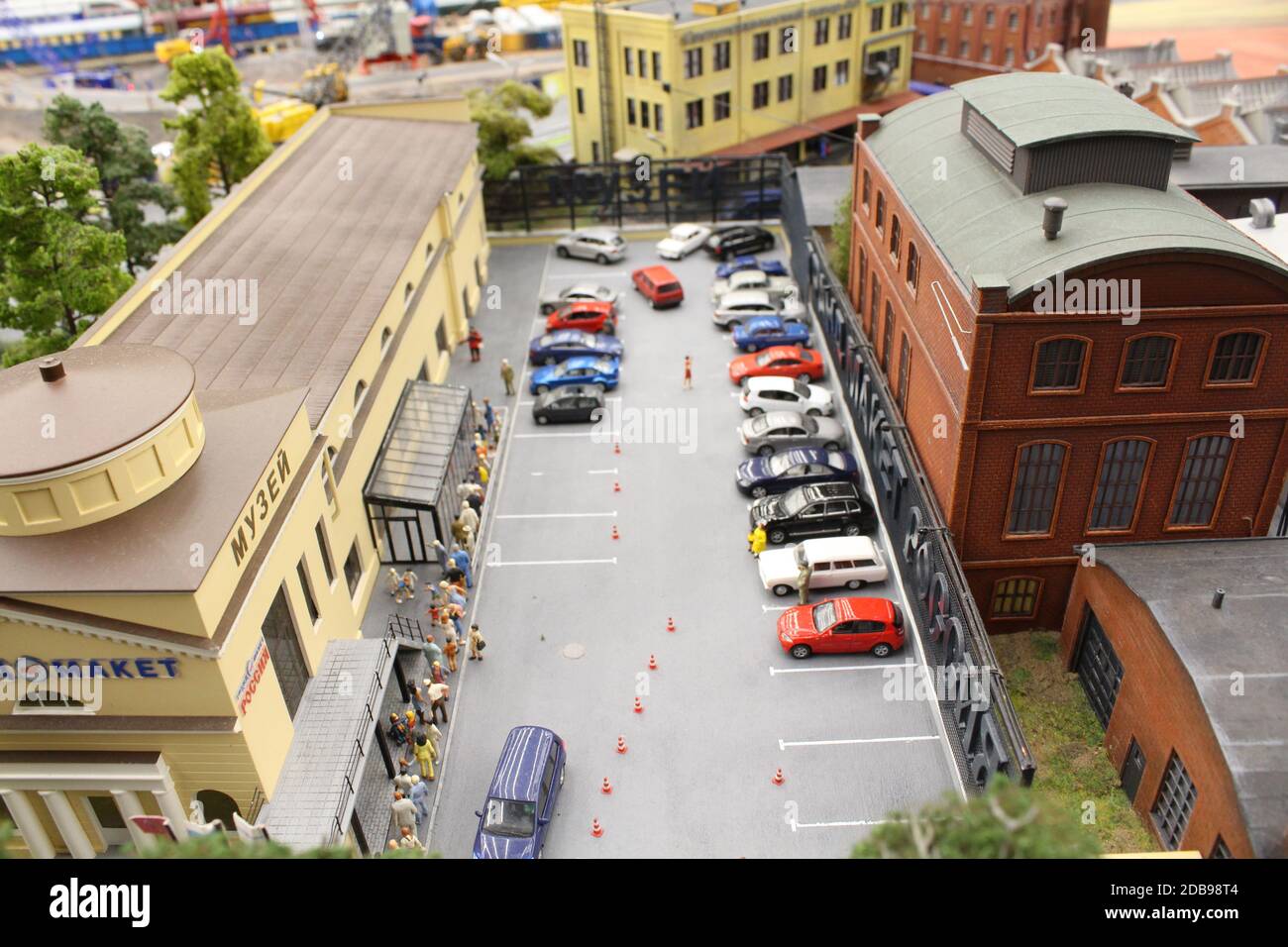 Toy city in a small size, very beautiful and realistic Stock Photo - Alamy