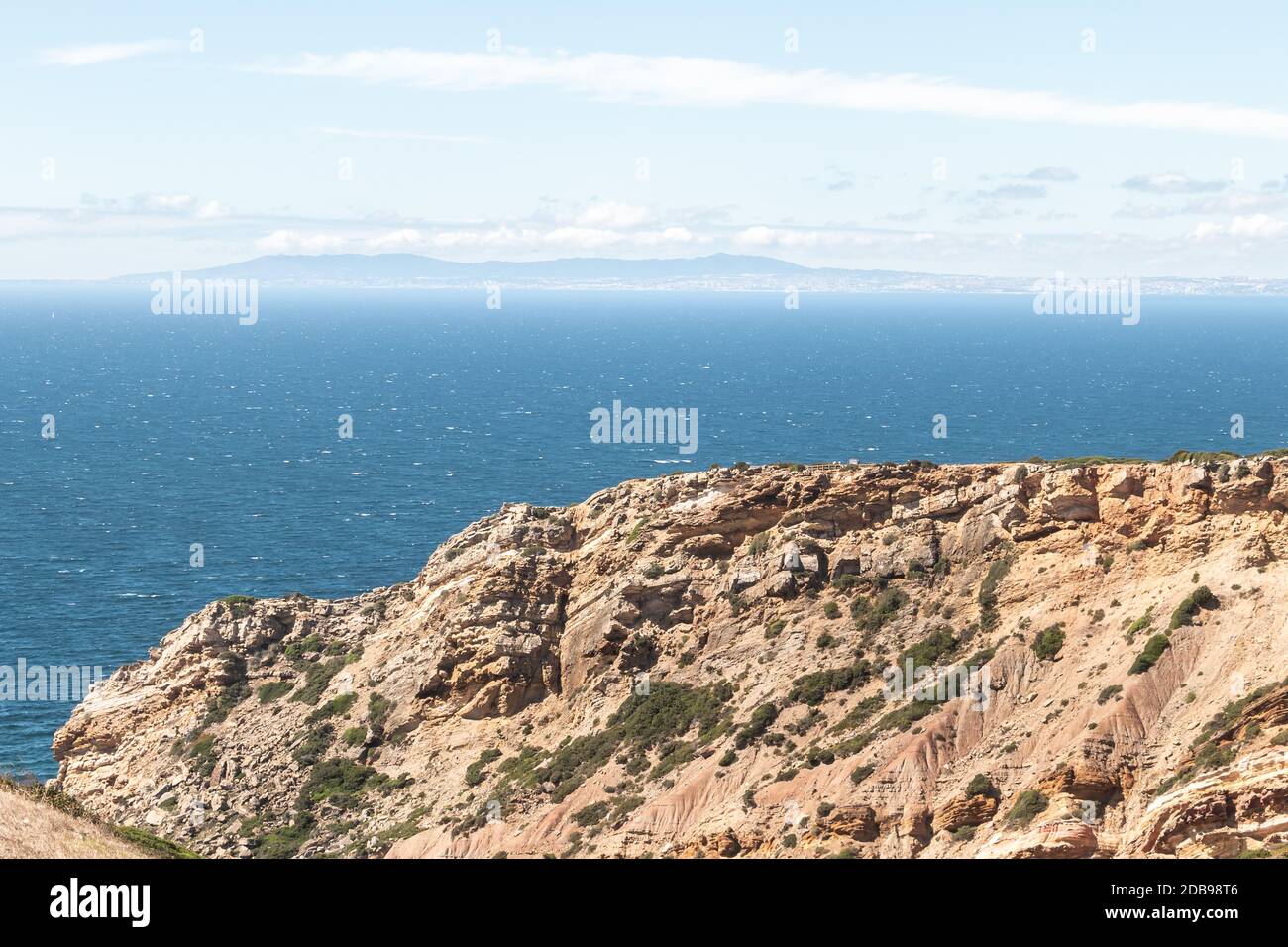 sea view from the cliffs of Cape Espichel near Sesimbra, Portugal Stock Photo - Alamy