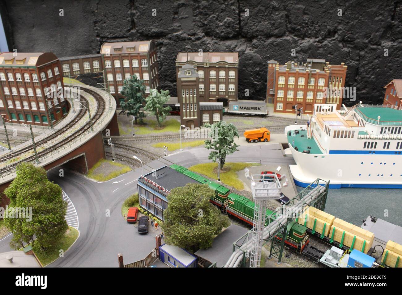 Toy city in a small size, very beautiful and realistic Stock Photo - Alamy