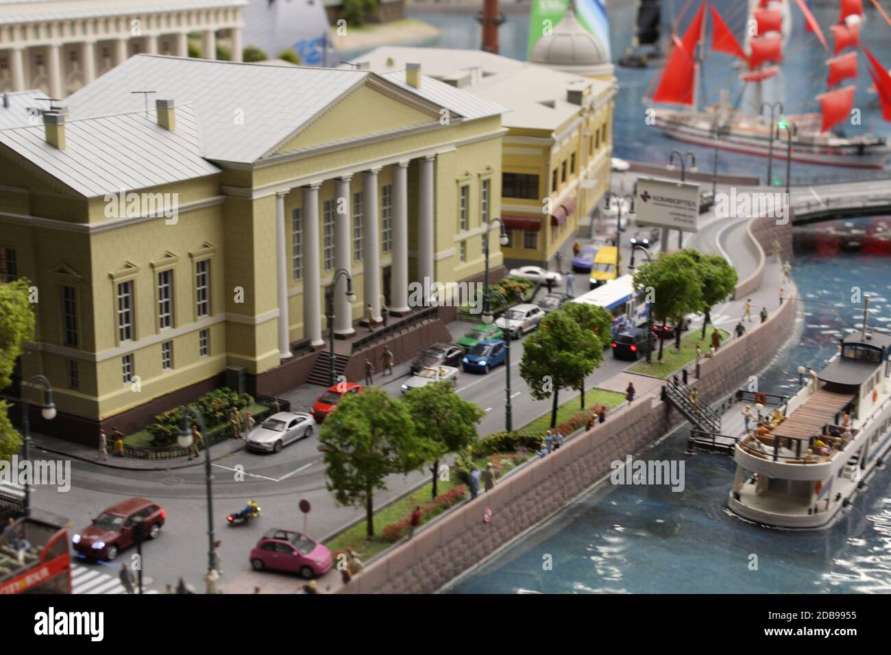 Toy city in a small size, very beautiful and realistic Stock Photo - Alamy