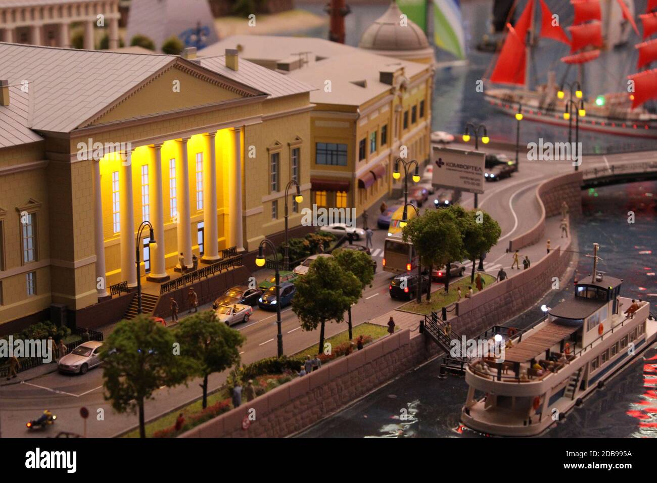 Toy city in a small size, very beautiful and realistic Stock Photo - Alamy