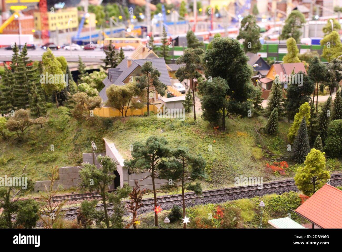 Toy city in a small size, very beautiful and realistic Stock Photo - Alamy