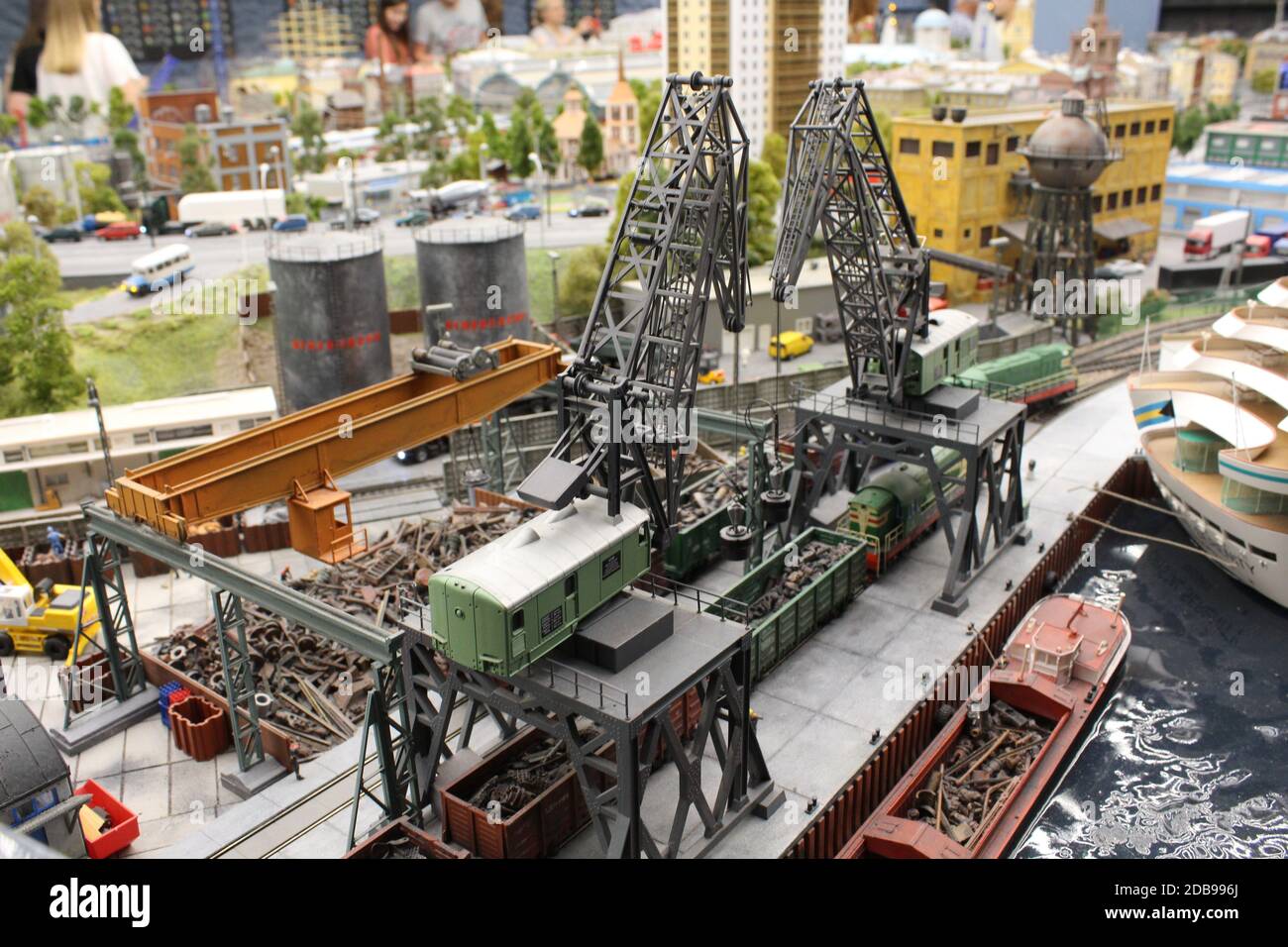 Toy city in a small size, very beautiful and realistic Stock Photo - Alamy