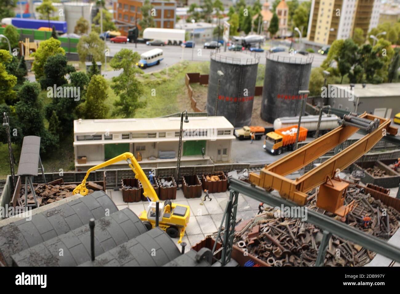 Toy city in a small size, very beautiful and realistic Stock Photo - Alamy