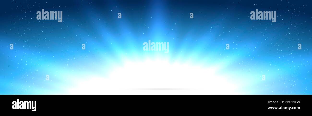 Panoramic sunny background in soft blue color Stock Photo - Alamy