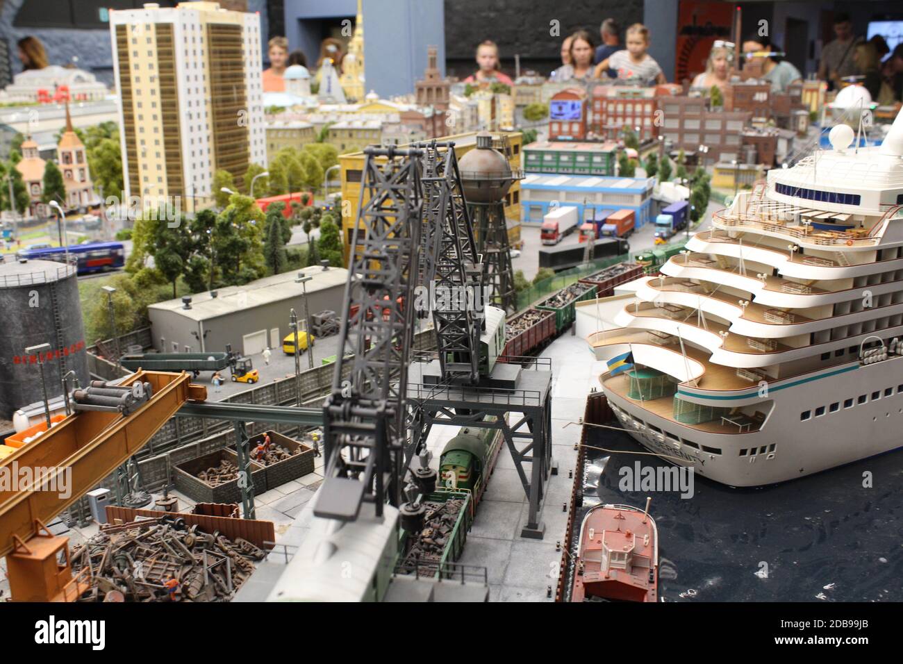 Toy city in a small size, very beautiful and realistic Stock Photo - Alamy