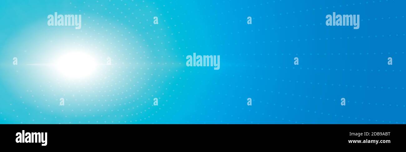 Panoramic sunny background in soft blue color Stock Vector Image & Art ...