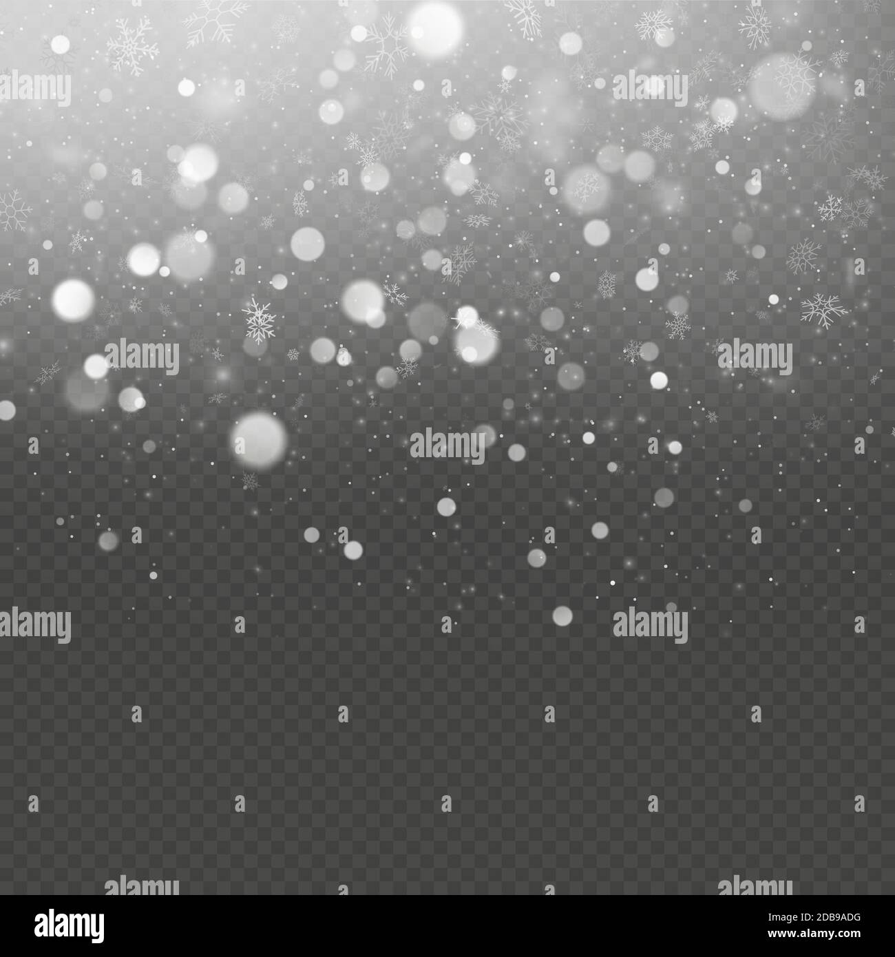 Christmas snow falling overlay effect. EPS 10 vector file Stock Photo ...