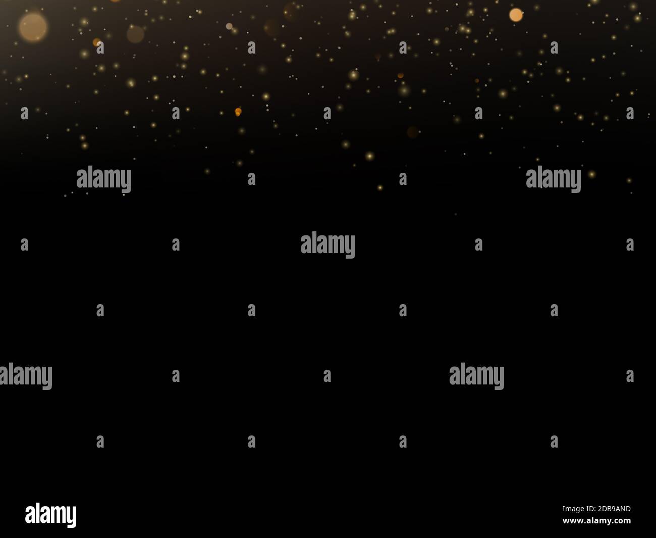 Glitter particles overlay effect. Gold glittering star dust sparkling ...