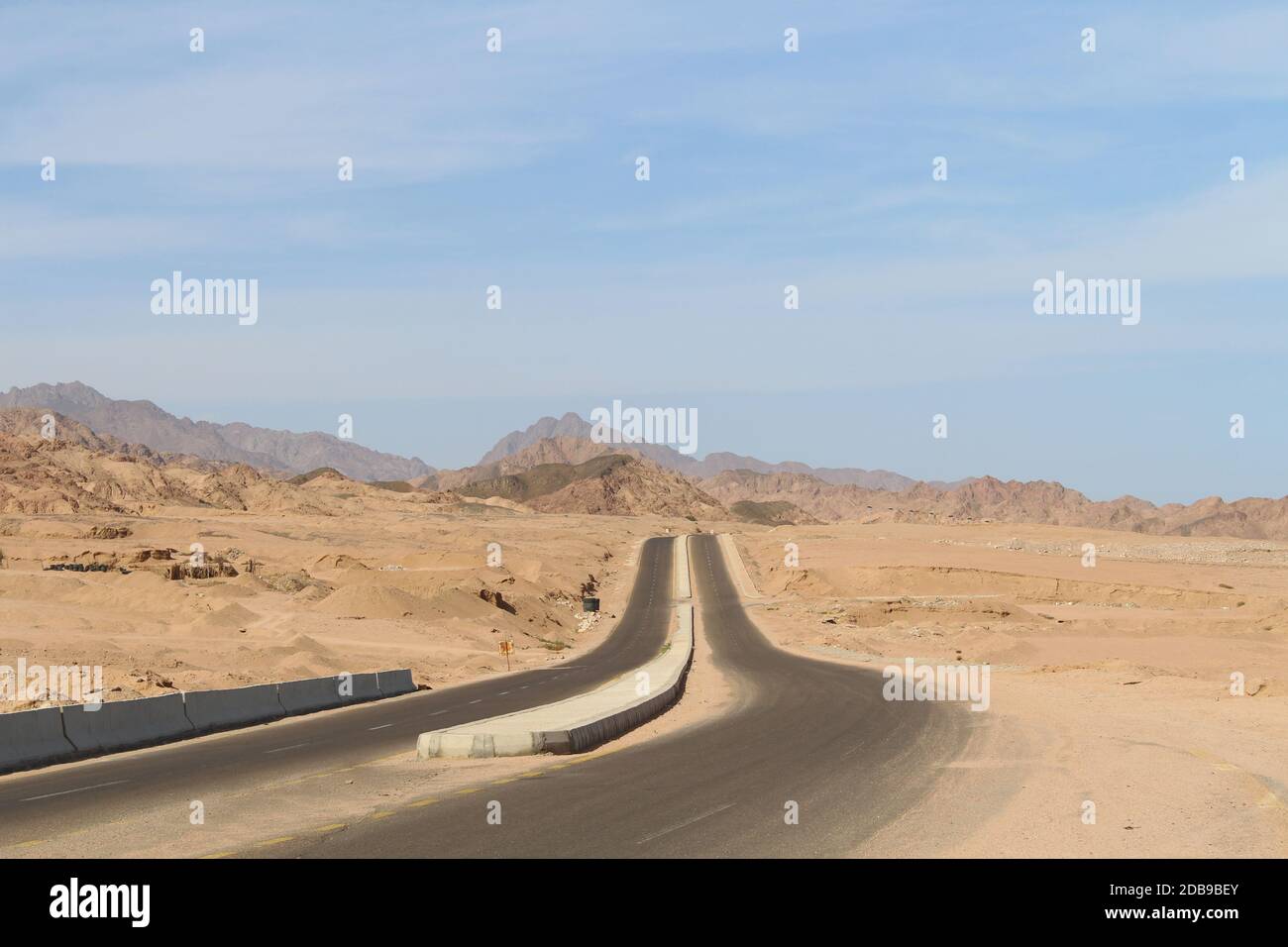 Road in the desert of the city of Dahab. Egypt Stock Photo - Alamy