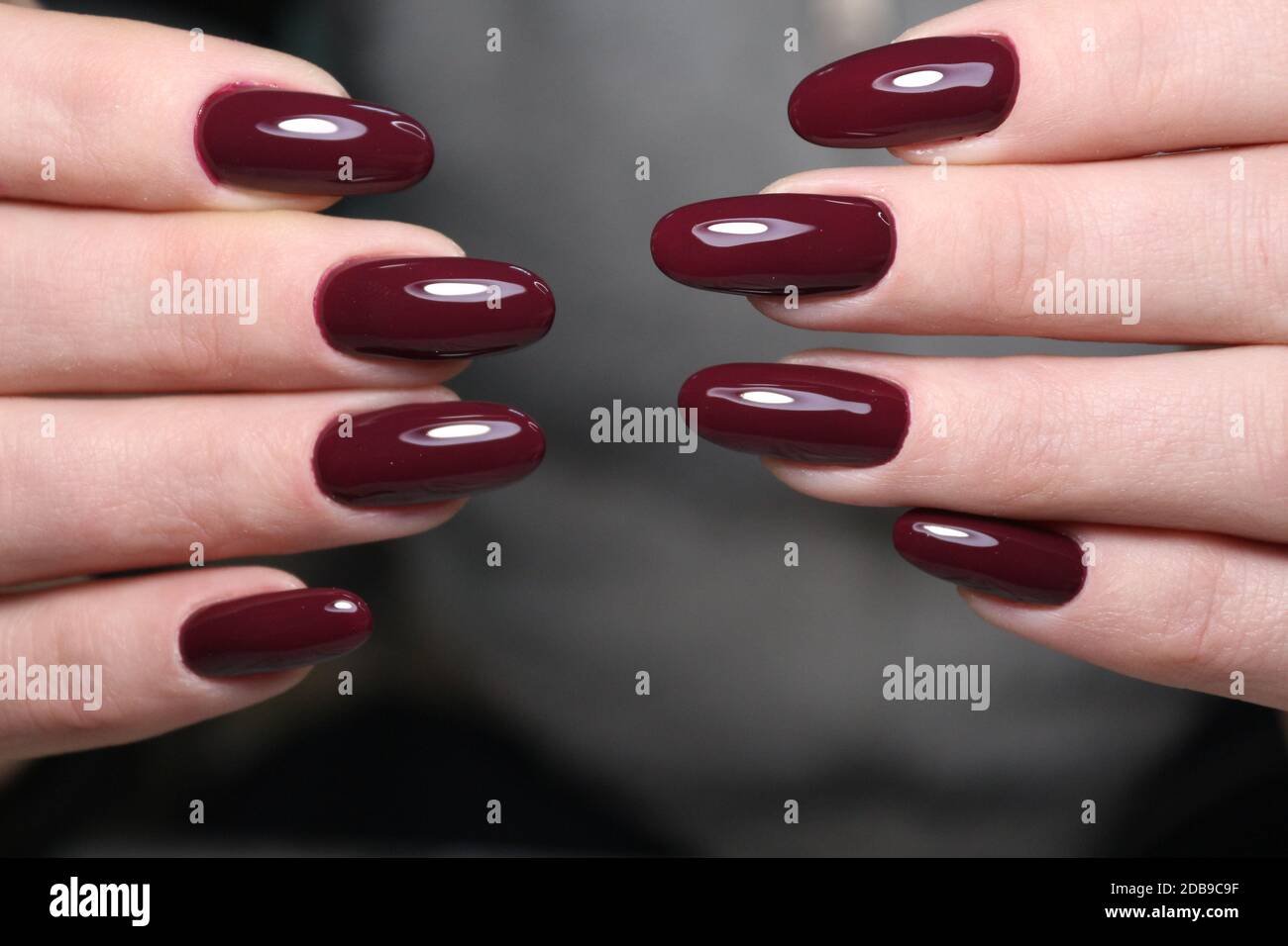 The beauty of the natural nails. Perfect clean manicure Stock Photo - Alamy