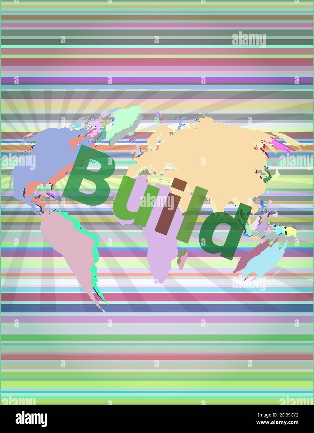 Build. The word build on digital screen, business concept Stock Photo ...