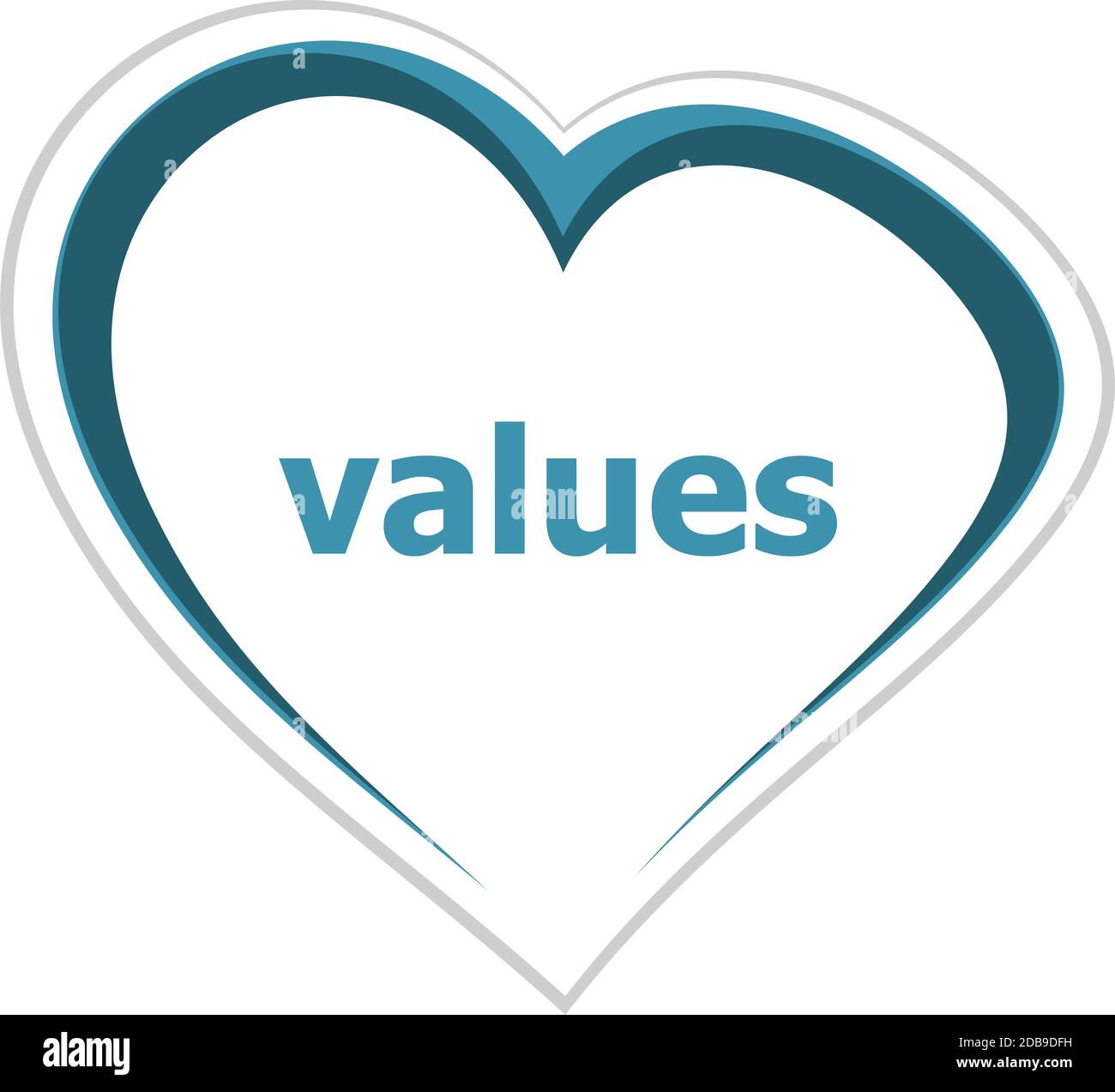 Text Values. Business concept Stock Photo - Alamy