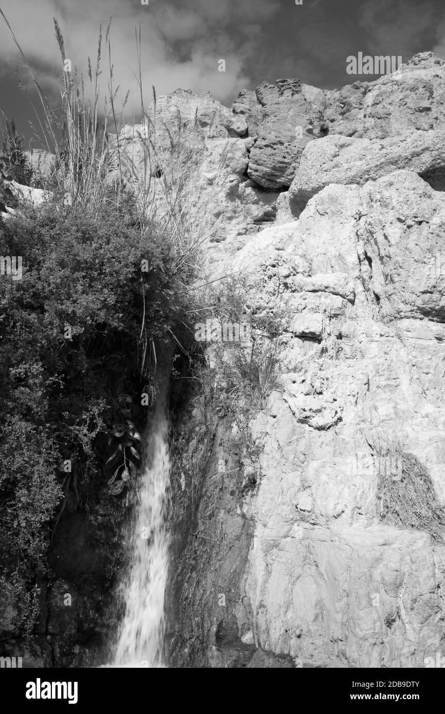 Waterfall at Ein Getti, Israel Stock Photo - Alamy