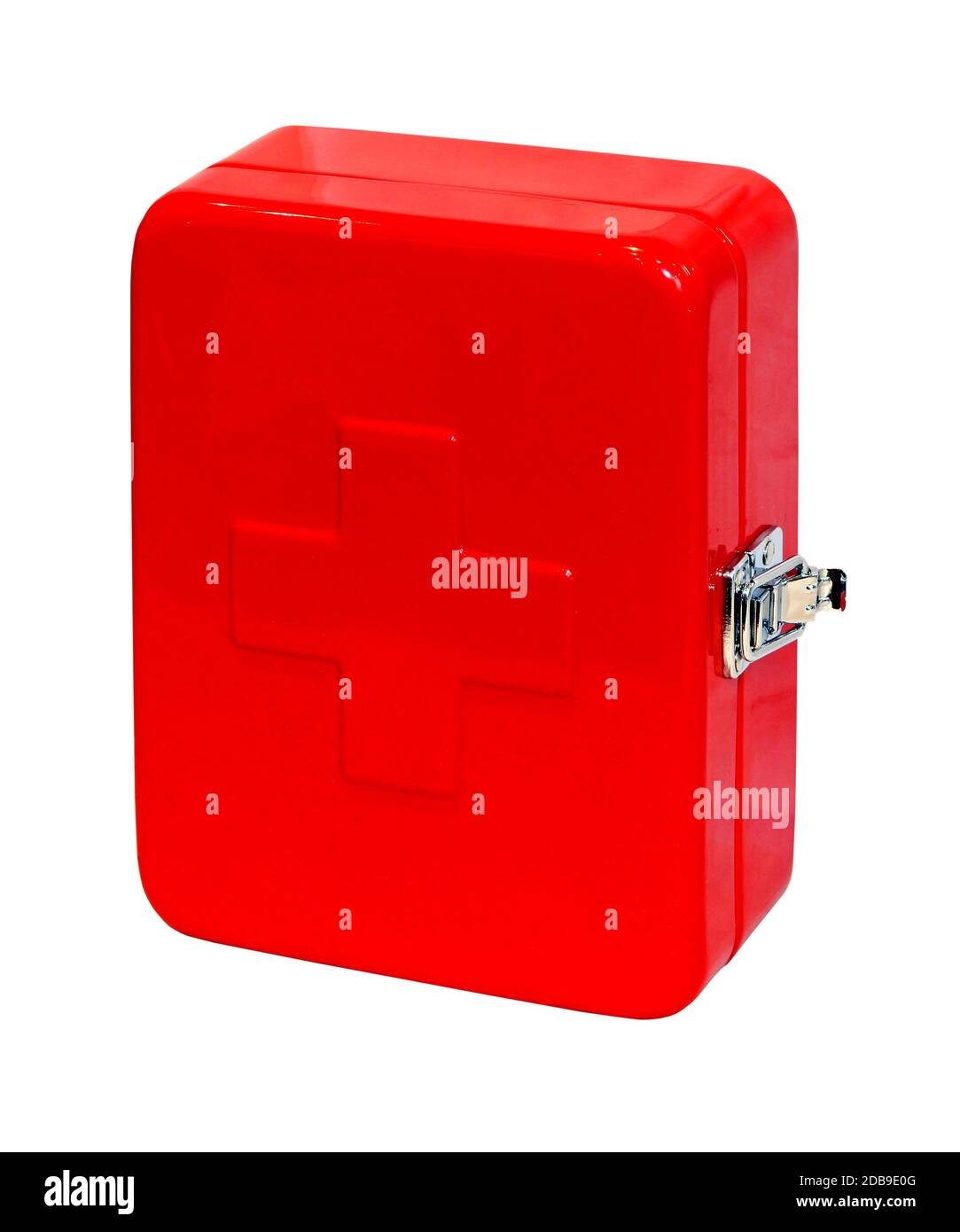 Red box with first aid kit isolated with clipping path included Stock ...