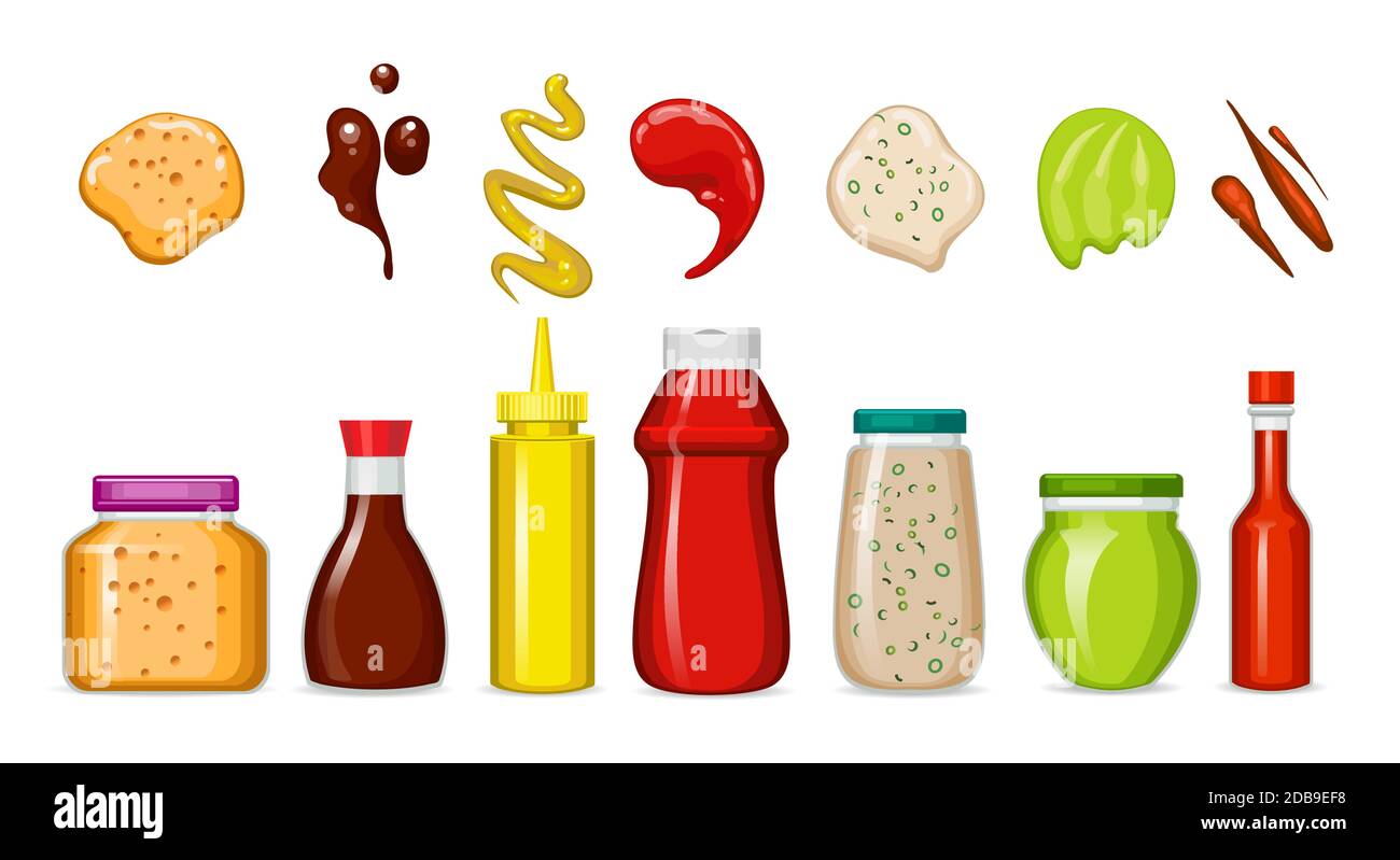 Gourmet sauces bottles Stock Vector Image & Art - Alamy