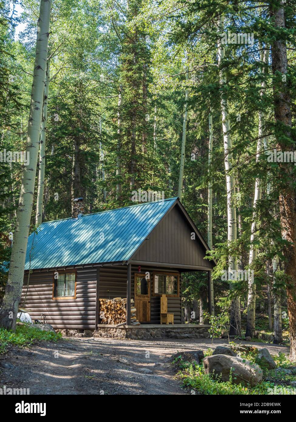 Cabin on the West Bench Trail, Grand Mesa, Colorado Stock Photo - Alamy