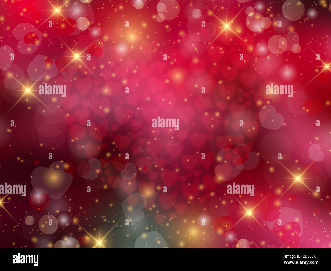 Heart blurred lights on colorfull background, Background with beautiful ...