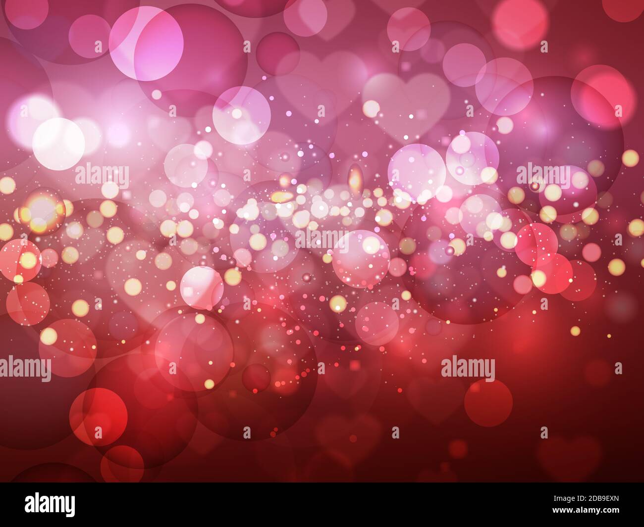 Heart blurred lights on colorfull background, Background with beautiful ...