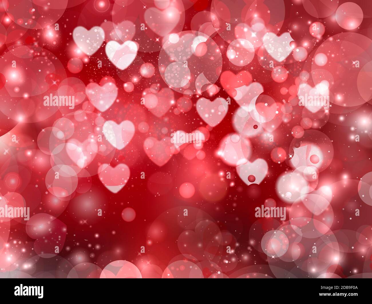 Heart blurred lights on colorfull background, Background with beautiful ...