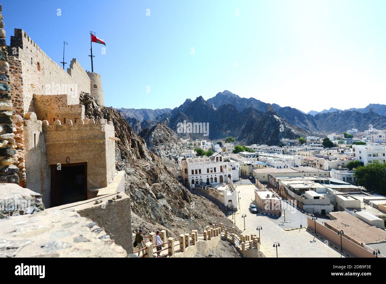 Entrance to the Mutrah fort in Muscat, Oman Stock Photo - Alamy