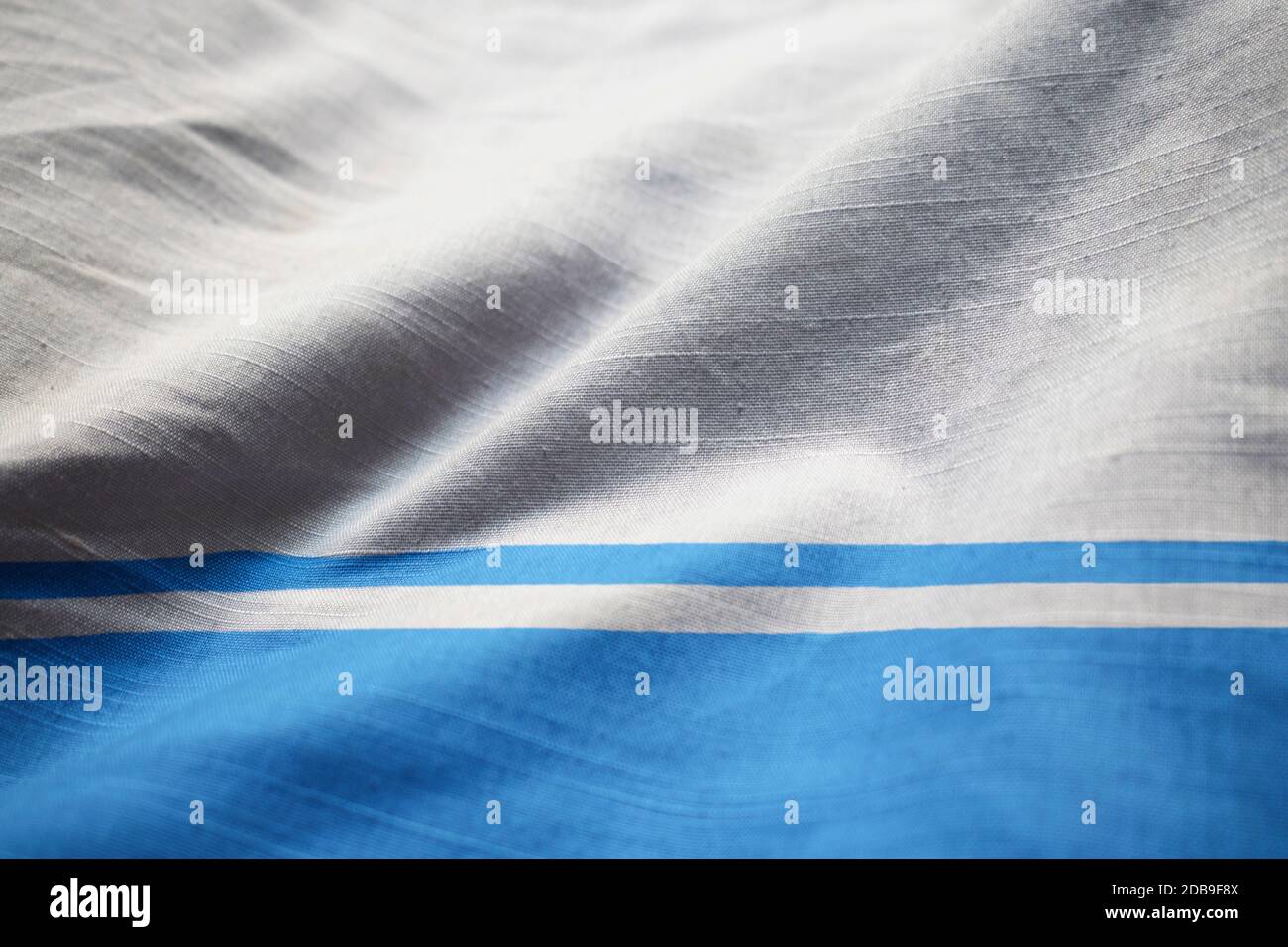 Ruffled Flag of Altai Republic Blowing in Wind Stock Photo - Alamy