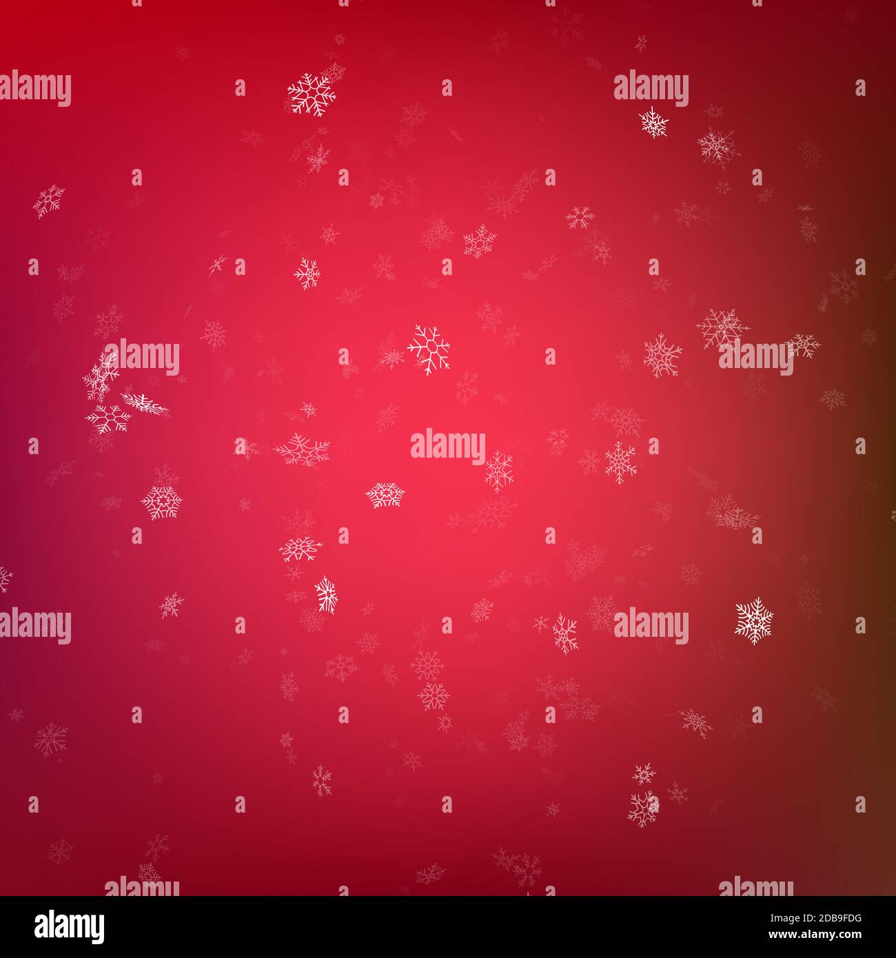 Snowflake flying, card or banner with snow elements, flakes confetti ...