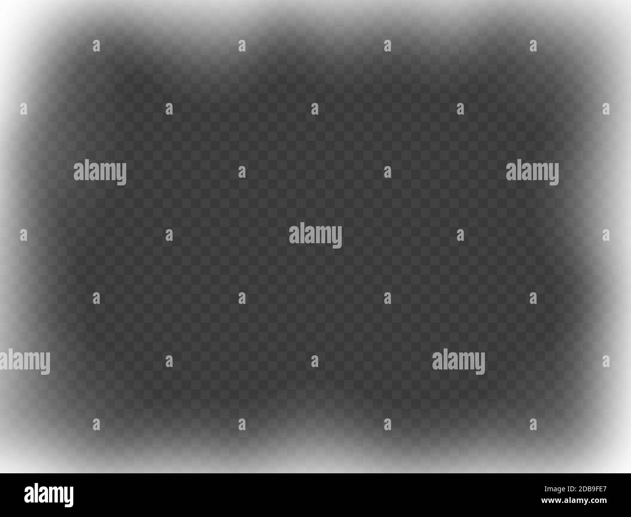 Christmas white frame effect overlay on transparent babkground. EPS 10 ...