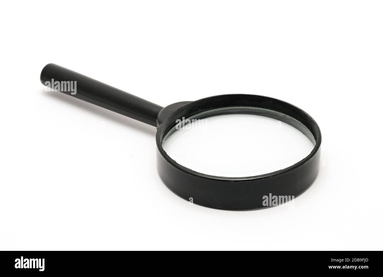 Optical magnifying glass on white background Stock Photo - Alamy