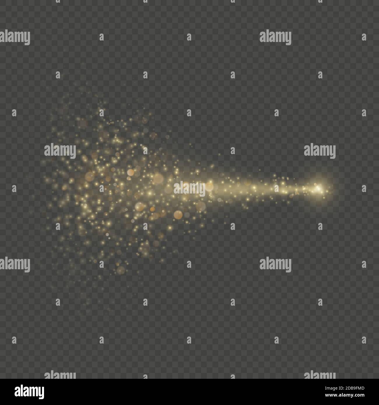 Christmas stardust trail effect. EPS 10 vector file Stock Photo - Alamy