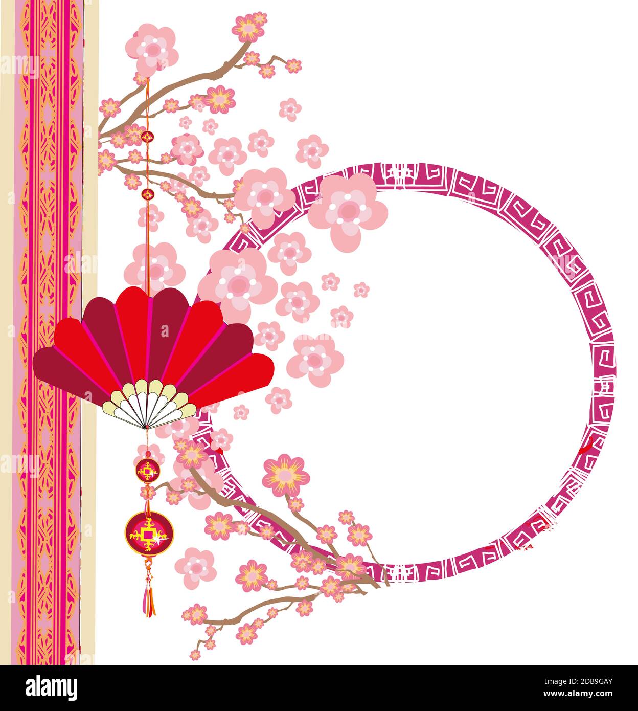 Folding Fan card Stock Photo - Alamy