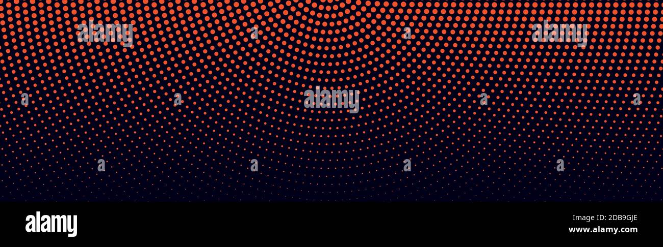 Many dots on a panoramic background - Vector illustration Stock Vector ...