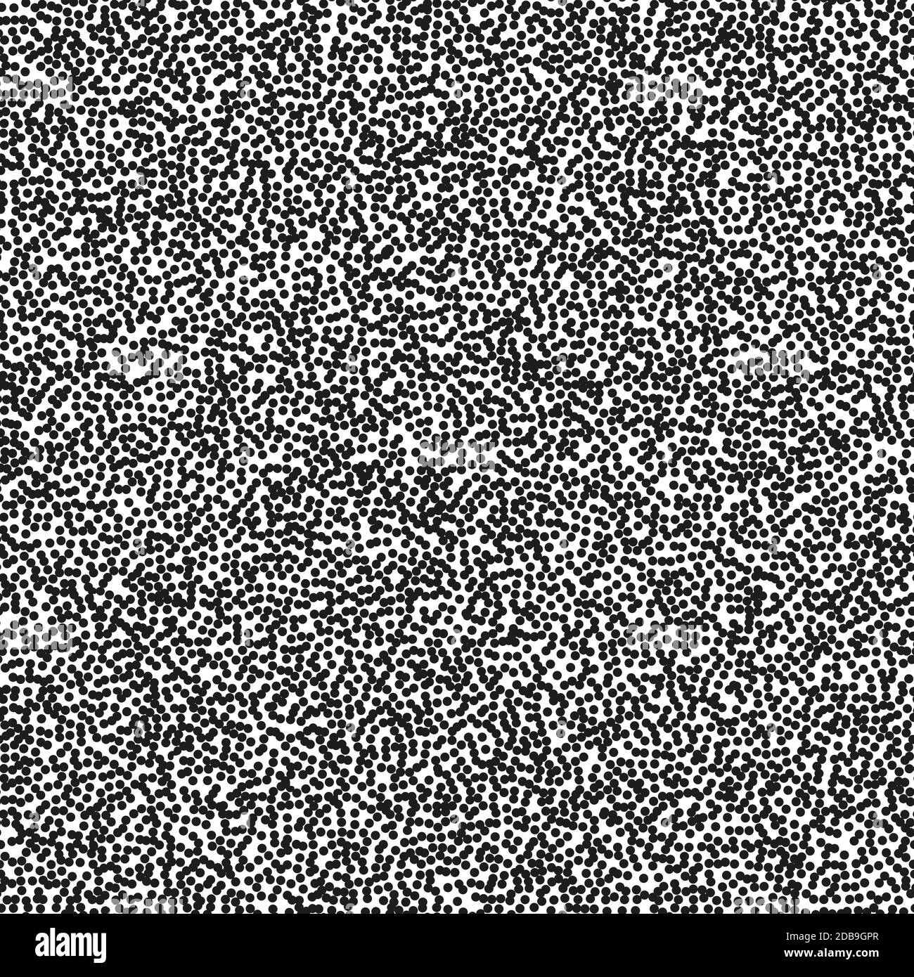 Pointillism high density seamless dots pattern. Abstract monochrome ...