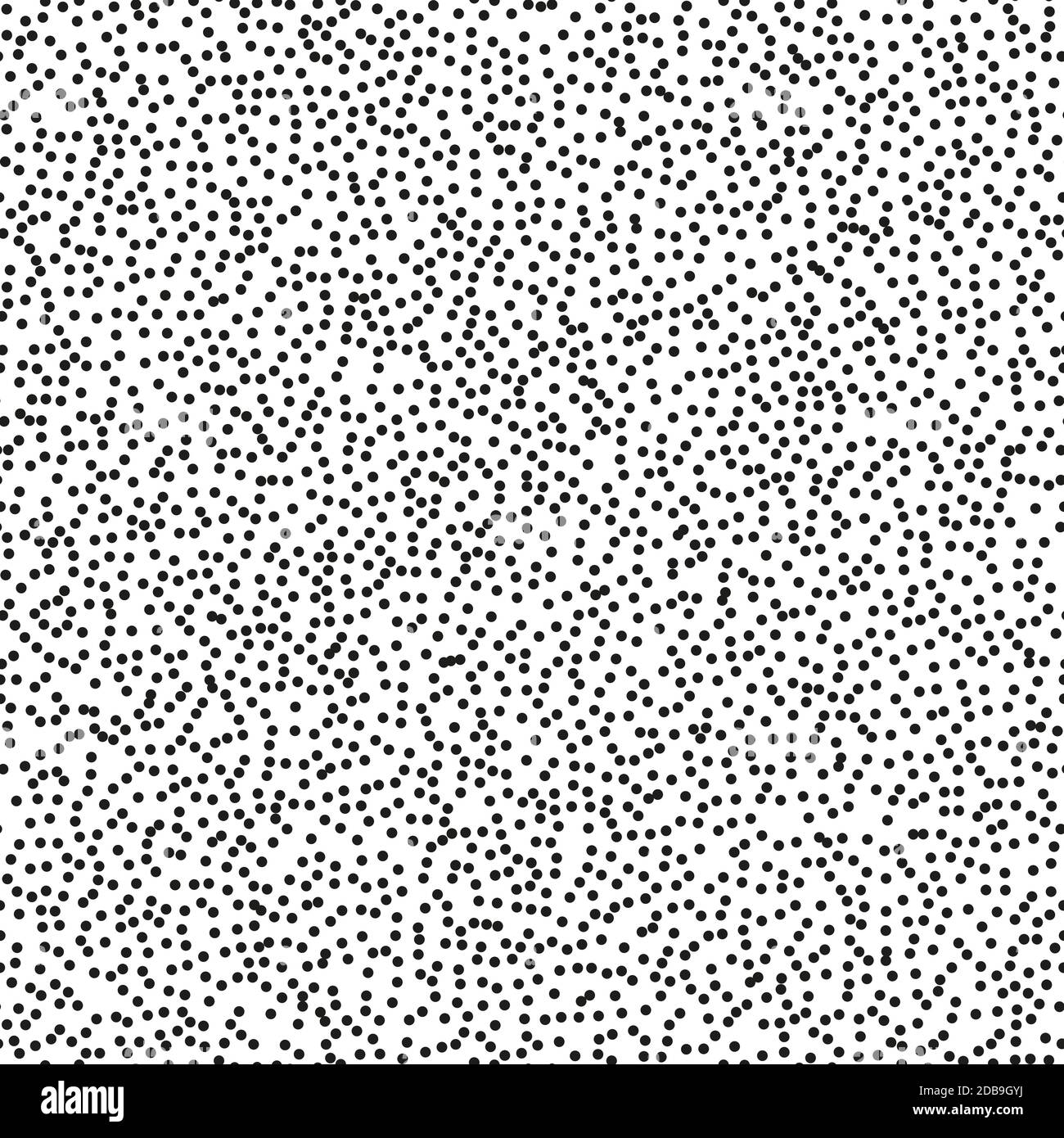 Pointillism middle density seamless dots pattern. Abstract monochrome ...