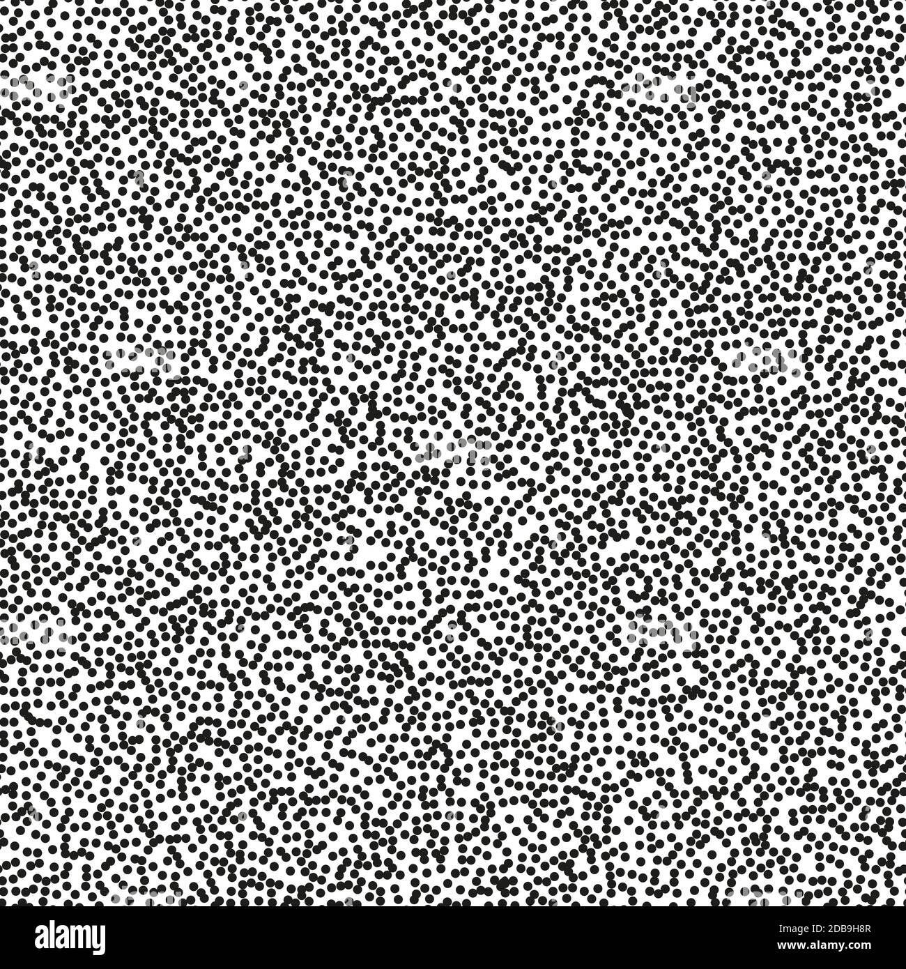 Pointillism high density seamless dots pattern. Abstract monochrome ...