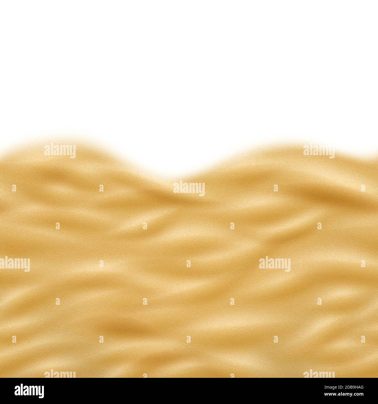 Seamless texture of sunny realistic sand beach. Isolated on white ...