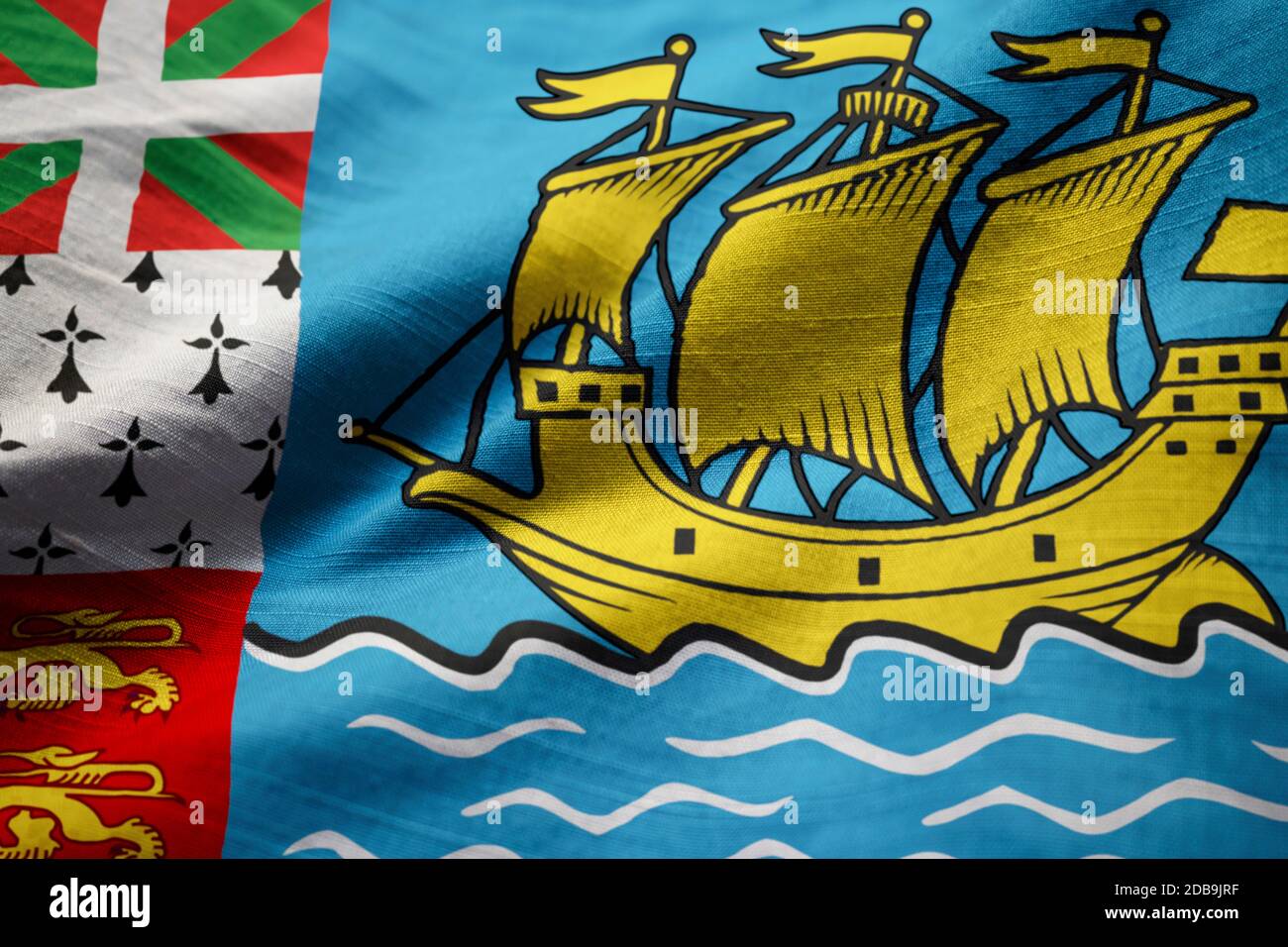 Saint pierre and miquelon flag hi-res stock photography and images - Alamy