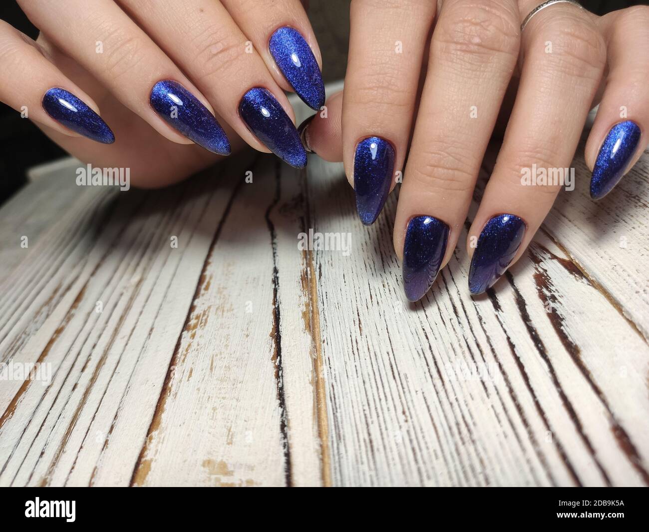 The beauty of the natural nails. Perfect clean manicure Stock Photo - Alamy