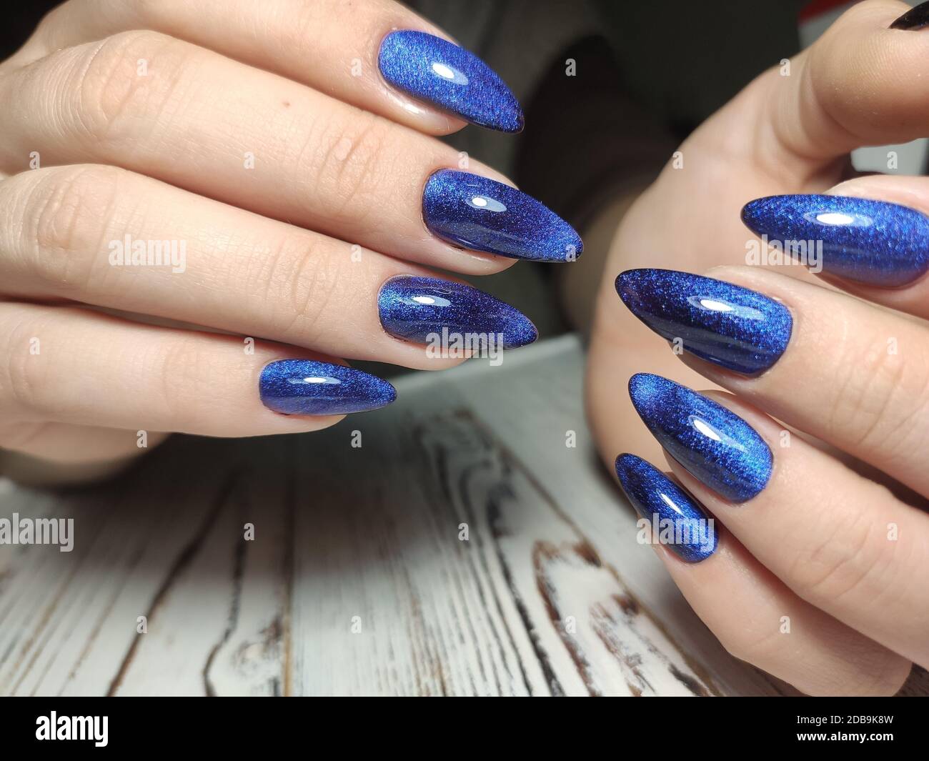 The beauty of the natural nails. Perfect clean manicure Stock Photo - Alamy