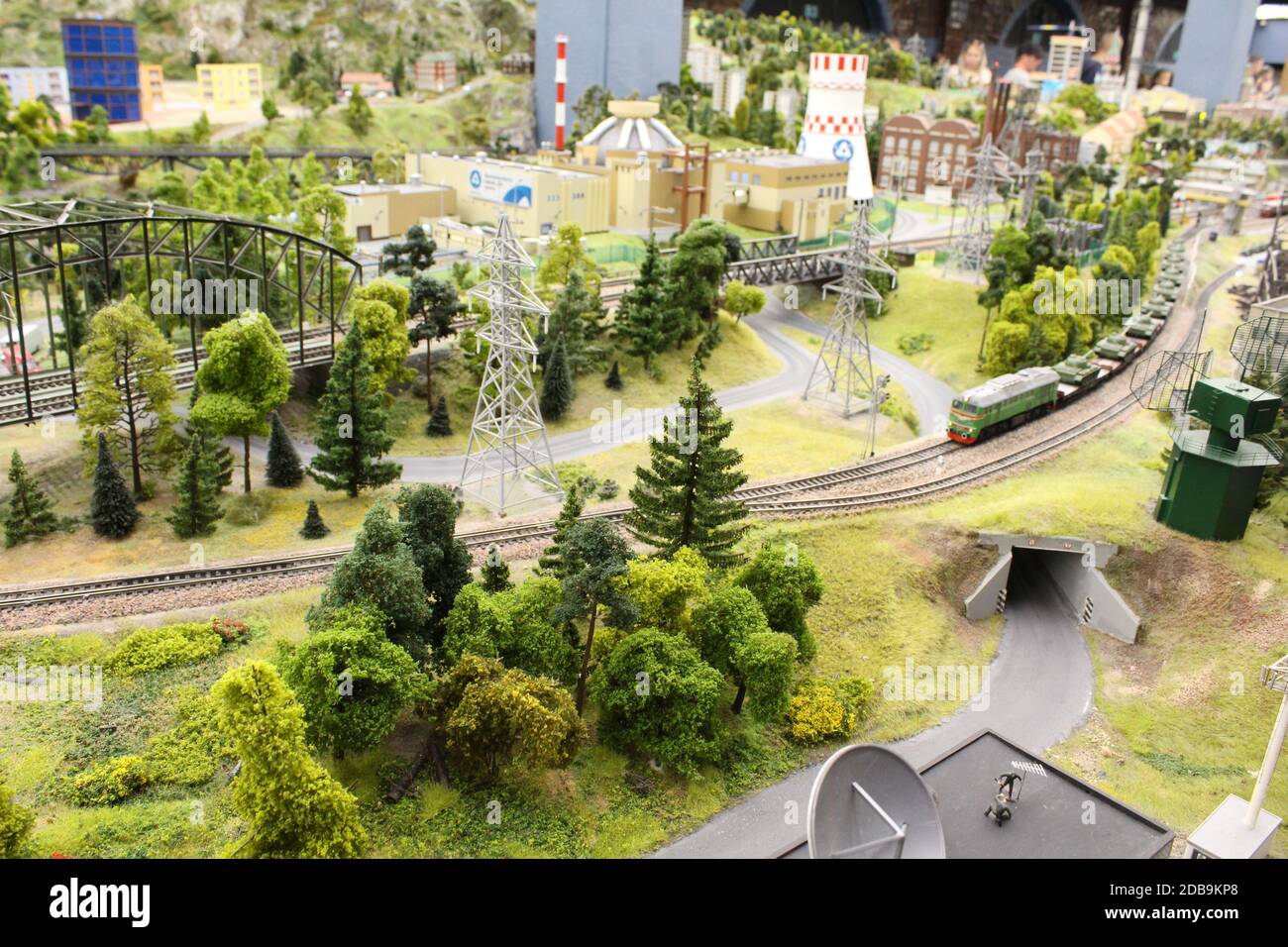 Toy city in a small size, very beautiful and realistic Stock Photo - Alamy