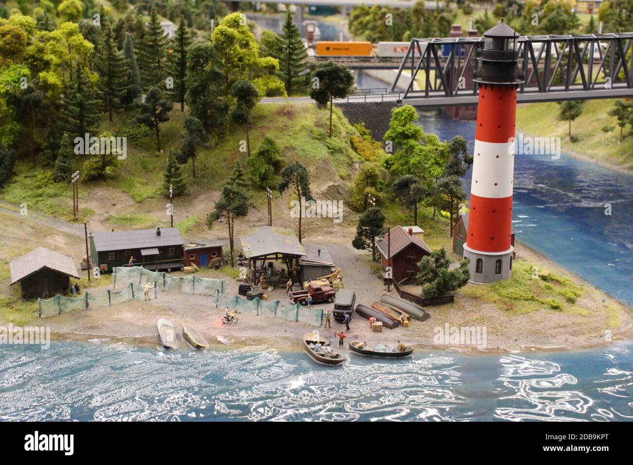 Toy city in a small size, very beautiful and realistic Stock Photo - Alamy