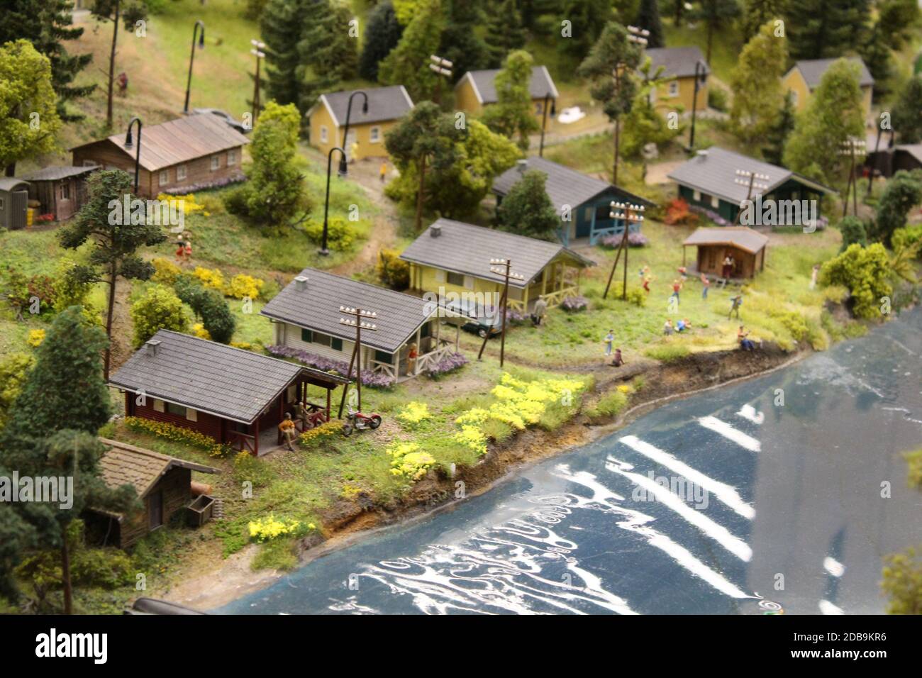 Toy city in a small size, very beautiful and realistic Stock Photo - Alamy